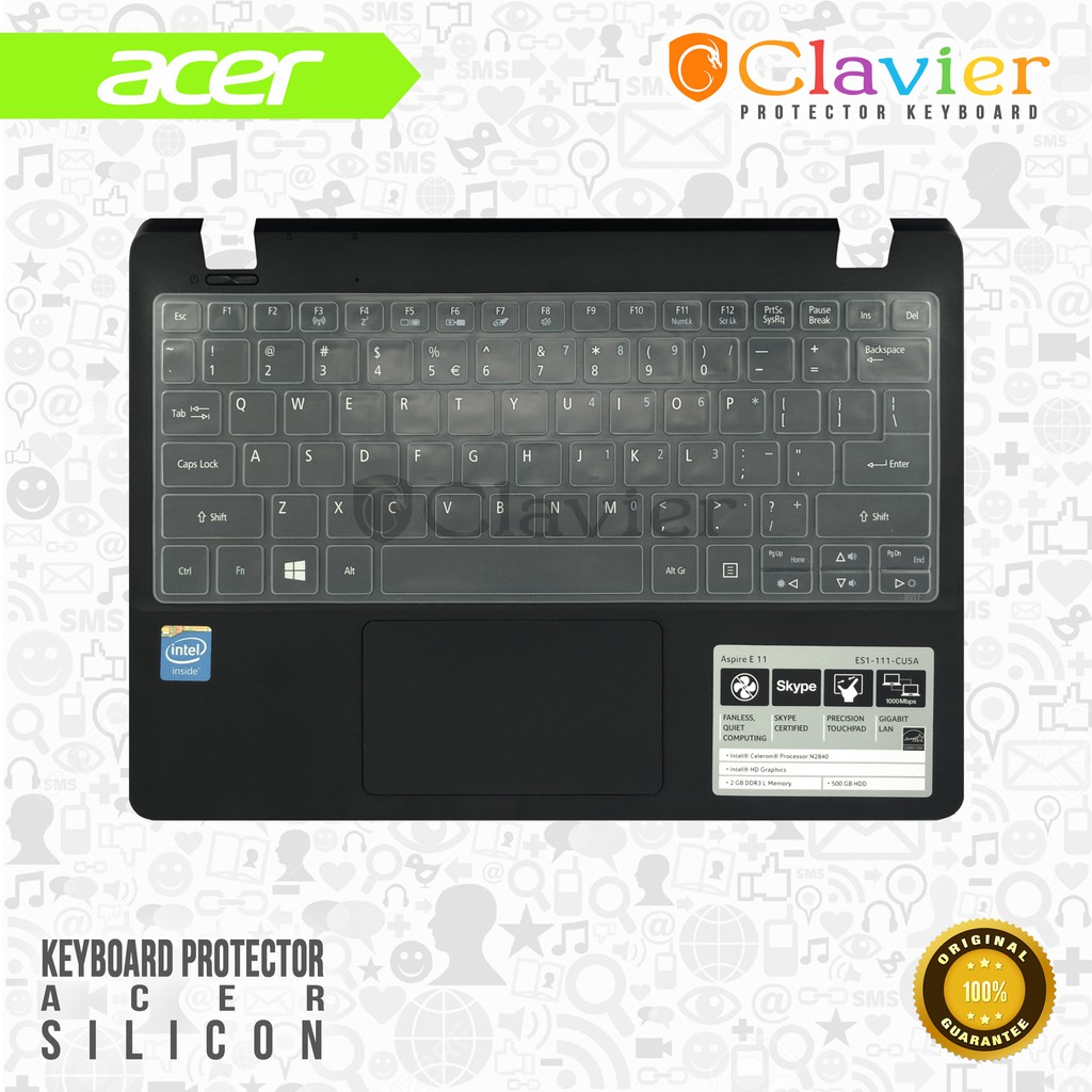 Jual ACER Silicone Keyboard Protector/Cover Keyboard/Keyboard Protektor ...