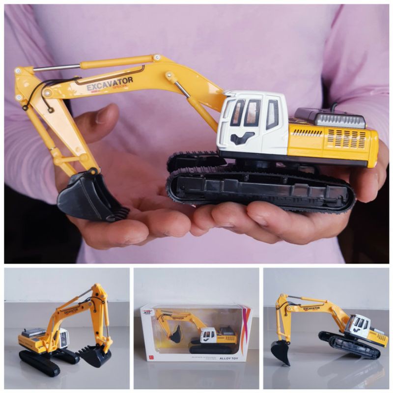 Jual Diecast Truck Excavator Alloy Miniatur Truk Beko Kontruksi Alat ...