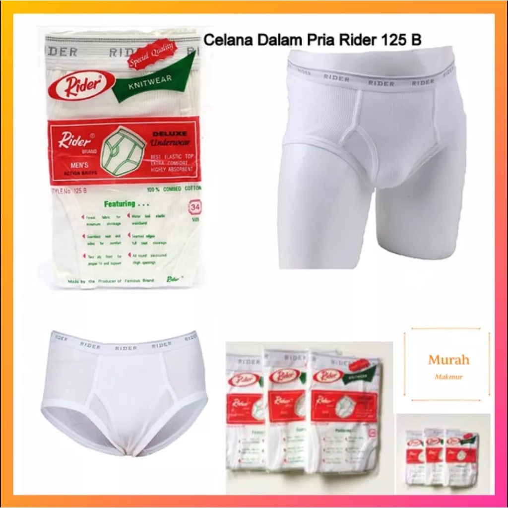 Jual CD pria RIDER 125 putih / cd rider / cd putih cowok / cd bagus ...