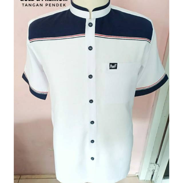 Jual BAJU KOKO MUSLIM AWF /AL-WAFA premium | Shopee Indonesia