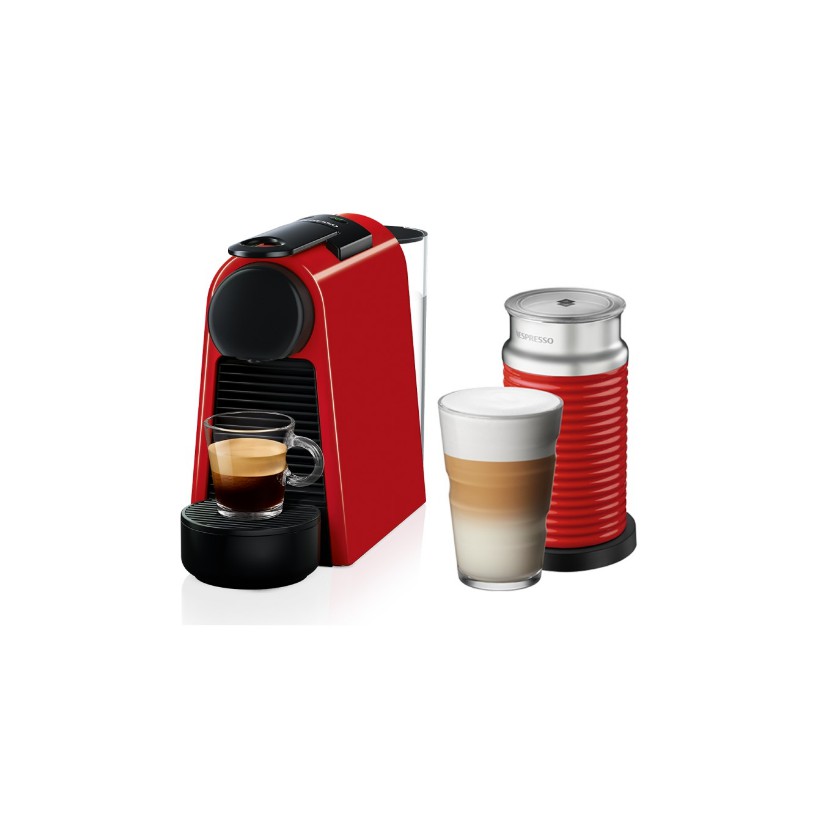 Jual NESPRESSO Essenza Mini D30 Coffee Machine, Red with Aeroccino3 ...