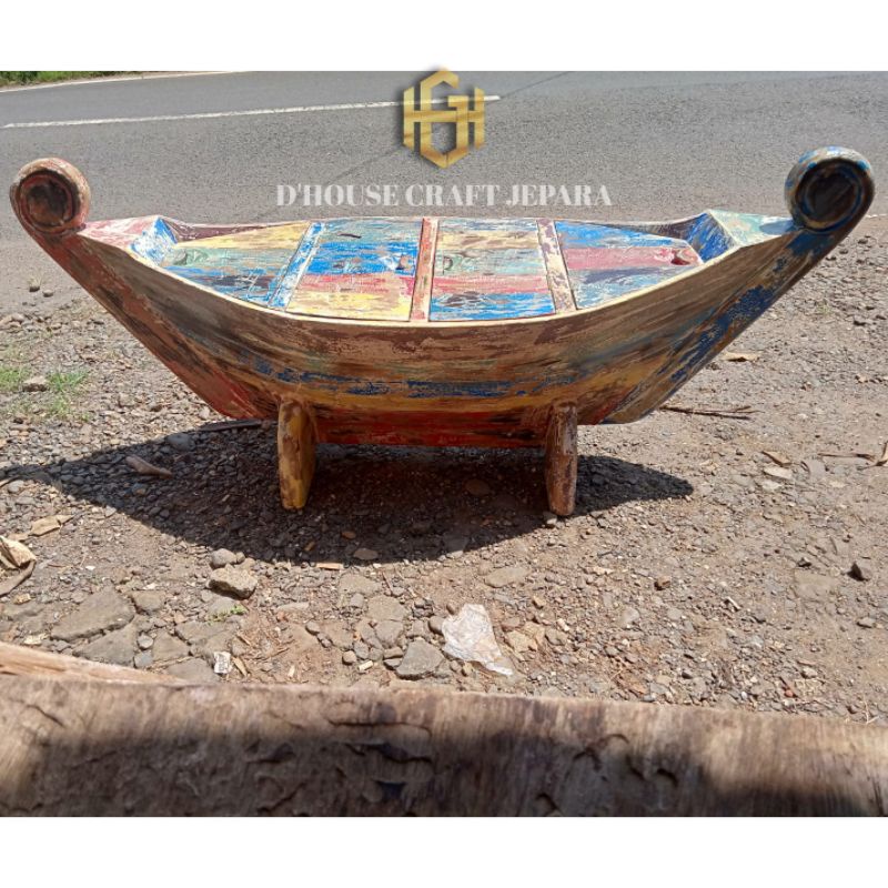 Jual Meja Cafe Antik Model Perahu Unik Panjang 150cm | Shopee Indonesia