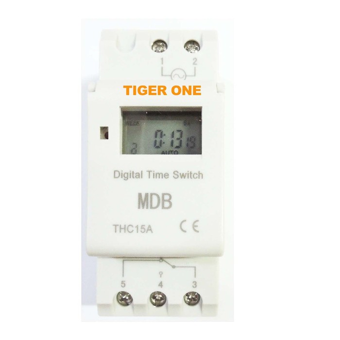 Jual MCB TIMER digital, Timer Switch THC15A, panel lampu listrik ...