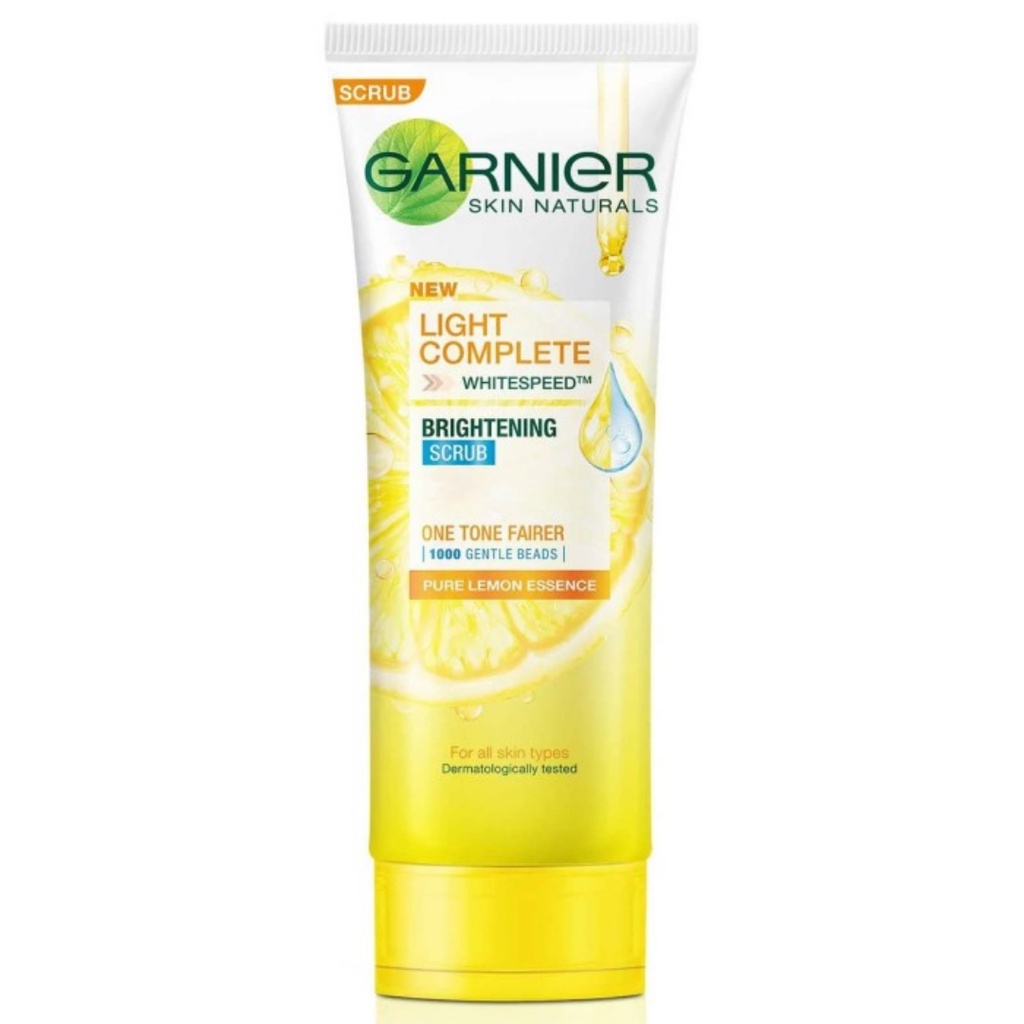 Jual Garnier Bright Comp Facial Scrub Light Bright 100Ml | Shopee Indonesia