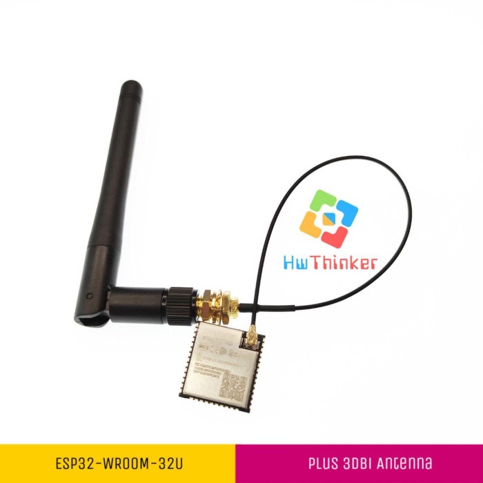 Jual Chip ESP ESP32-WROOM-32U ESP32 U.FL IPEX WiFi Bluetooth 3dbi Antenna | Shopee Indonesia