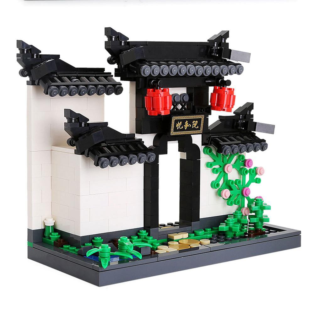 Jual BRICKS WANGE 3313 THE COURTYARD OF HUI STYLE ARCHITE | Shopee ...