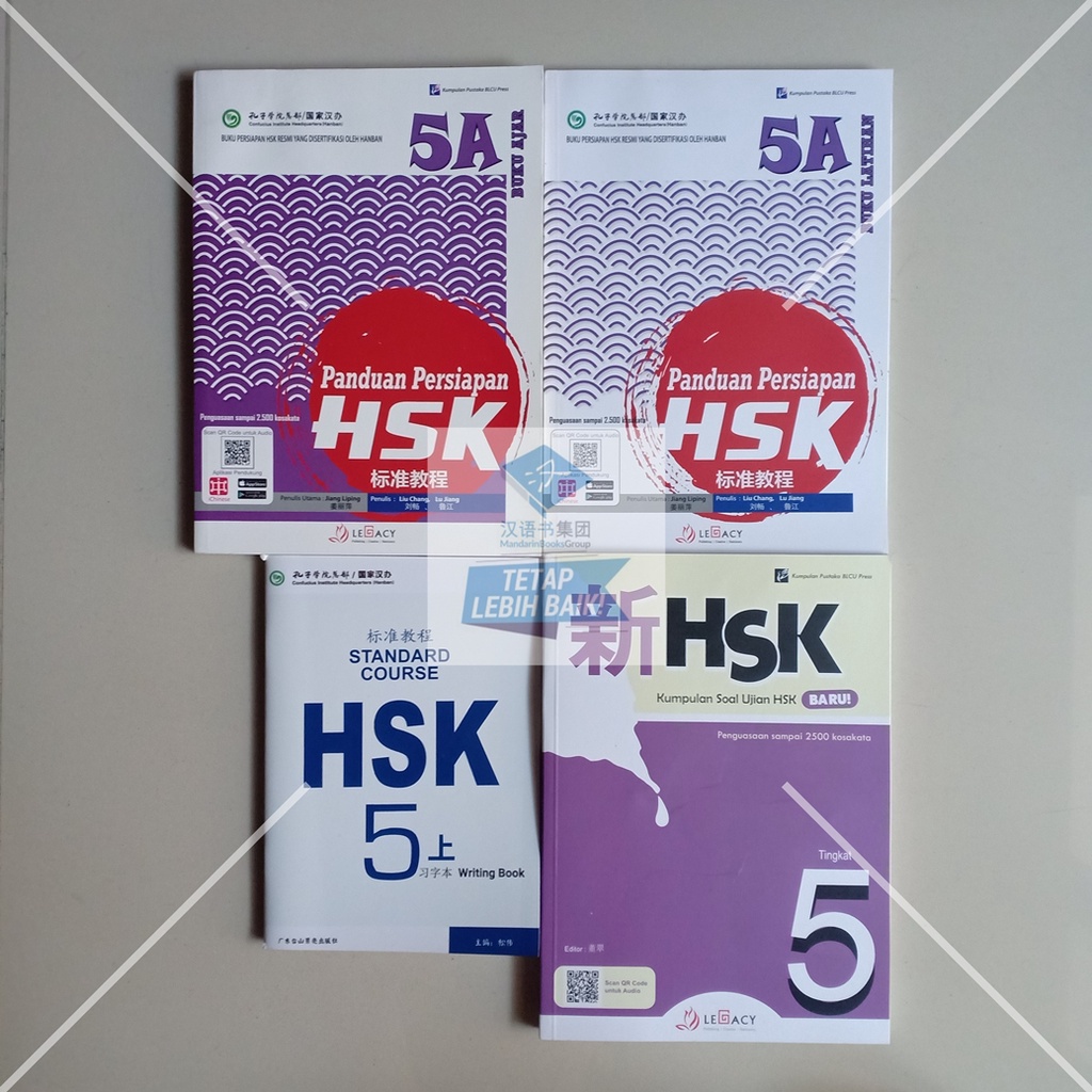 Jual Paket Buku HSK 5A Panduan Persiapan & Soal Ujian Vol. I & Writing ...