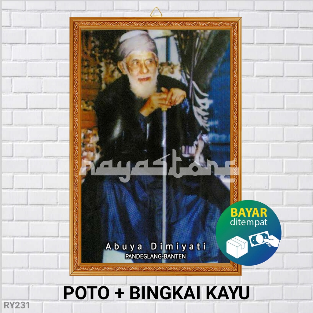 Jual POSTER POTO + BINGKAI ABUYA DIMIYATI BANTEN / POSTER ABUYA ...