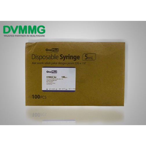 Jual Onemed Disp Syringe 5 cc per Box | Shopee Indonesia