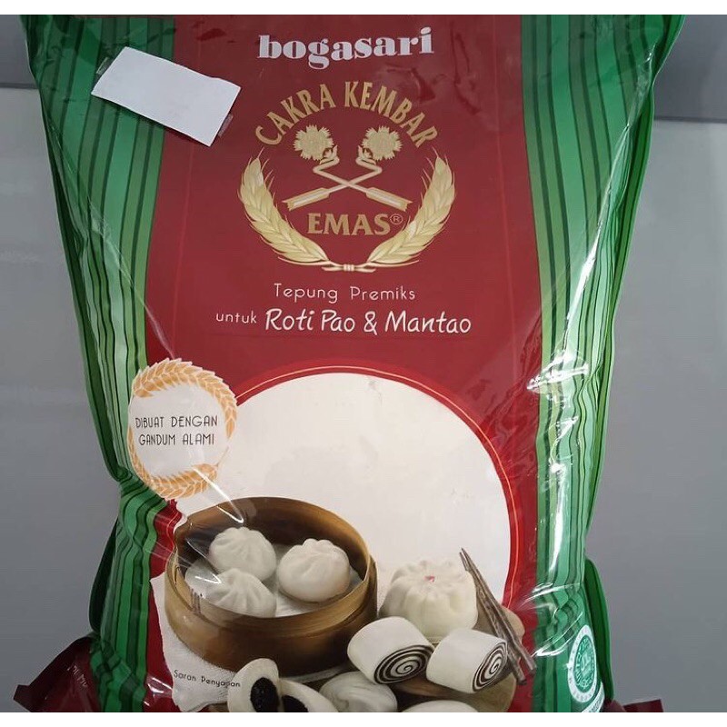 Jual tepung terigu cakra kembar emas Roti Pao Mantao 5kg | Shopee Indonesia