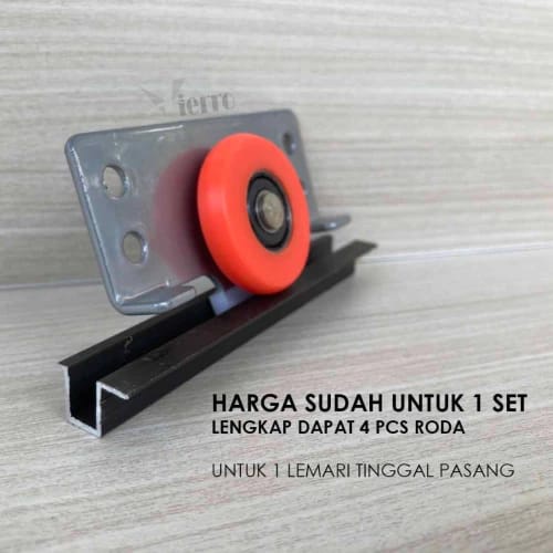 Jual Roda Orange / Oren Sliding Door Pintu Lemari Geser 385 Rel AS 07 SD-75 | Shopee Indonesia