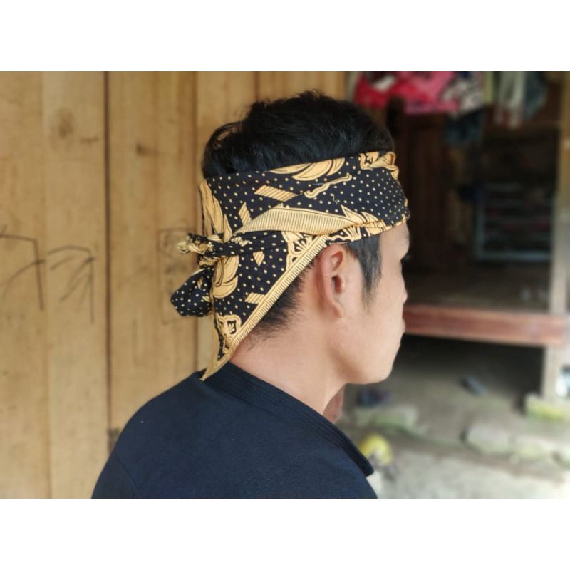 Jual Lomar ikat kepala Baduy luar etnik iket sunda iket adat suku budaya Lomar iket segi tiga ...