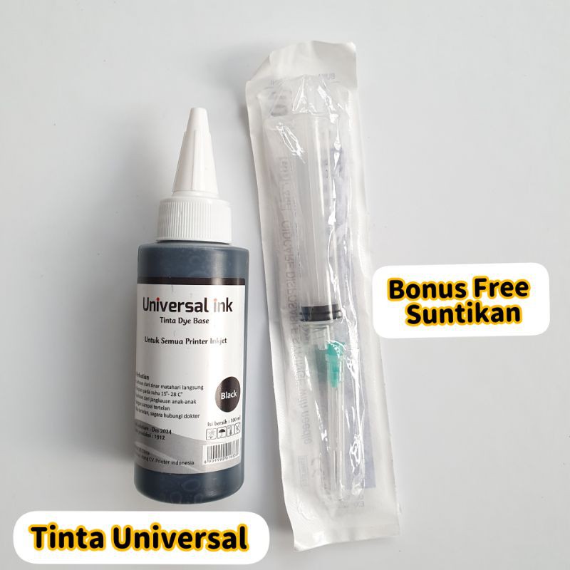Jual Tinta Printer Canon HP Epson Universal Hitam merah kuning biru isi ...