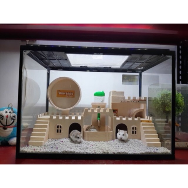 Jual Rumah Hamster Kayu Terarium Kandang Hamster Mewah Unik dan Lucu ...