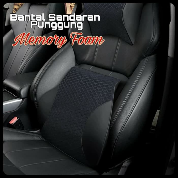 Jual Bantal Mobil Sandaran Punggung Bahan Memory Foam | Shopee Indonesia