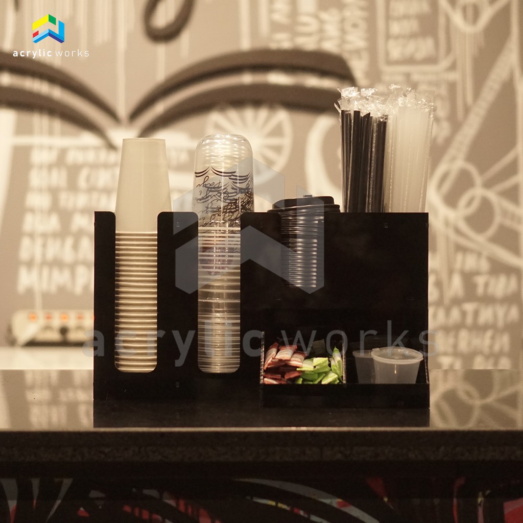 Jual Rak Paper Cup / Plastic Cup Complete Side | Shopee Indonesia