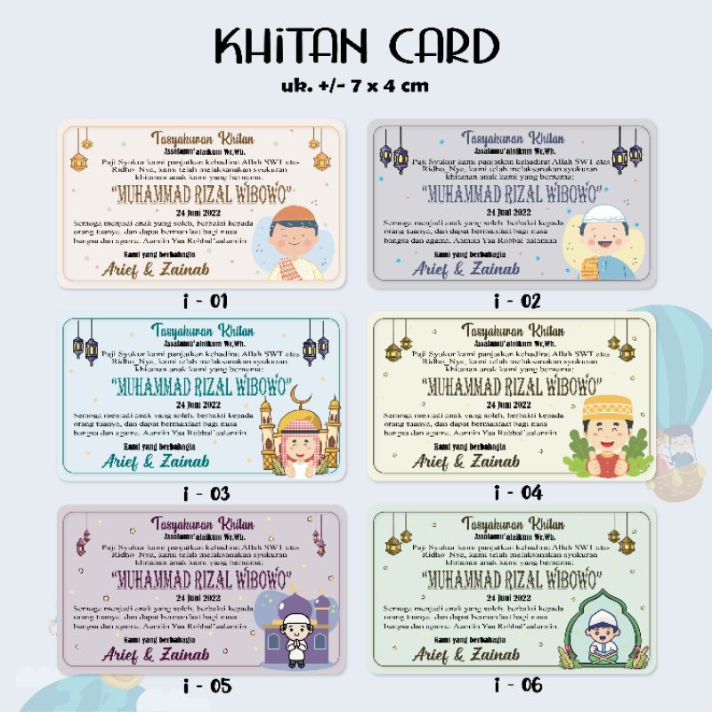 Jual Hang Tag Khitan Set Dengan Pita / Walimatul Khitan | Shopee Indonesia