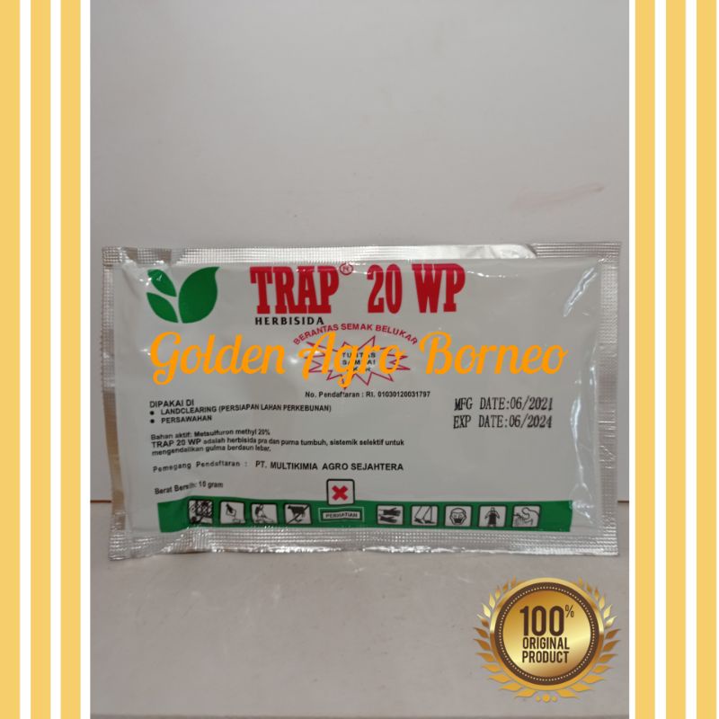 Jual HERBISIDA OBAT RUMPUT TRAP 20WP 10GR GRAM | Shopee Indonesia