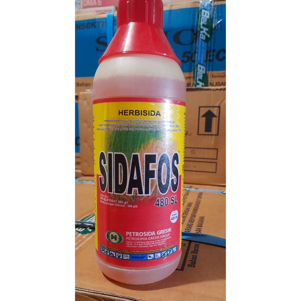 Jual Sidafos 480 SL Herbisida Sistemik Kemasan 400ml | Shopee Indonesia