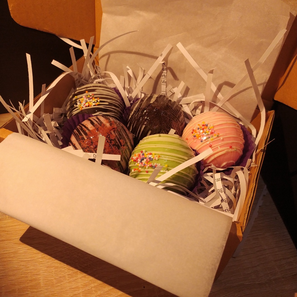 Jual Chocolate Bomb isi 5 / Coklat Bomb / Hot Chocolate Milk / Chocobomb / Choco Bomb / paketan ...