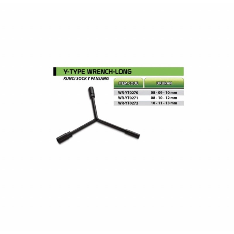 Jual Kunci Sock Y TEKIRO panjang 8x10x12 mm / Long Y Type Wrench TEKIRO ...
