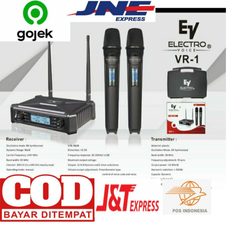 Jual MIC WIRELESS EV ELECTRO VOICE VR-1/VR1/VR 1 | Shopee Indonesia