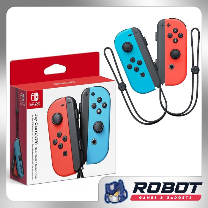 Jual Joycon Joy Con Neon Red Blue Merah Biru Nintendo Switch | Shopee Indonesia