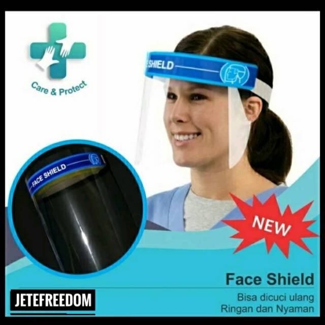 Jual Face Shield Mask Kacamata Safety Alat Pelindung Wajah Muka Anti ...