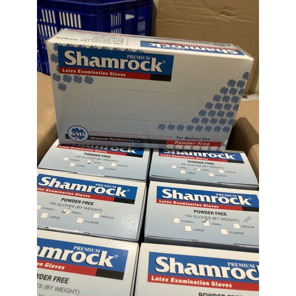 Jual Sarung Tangan lateks Shamrock premium supreme free powder handskun ...