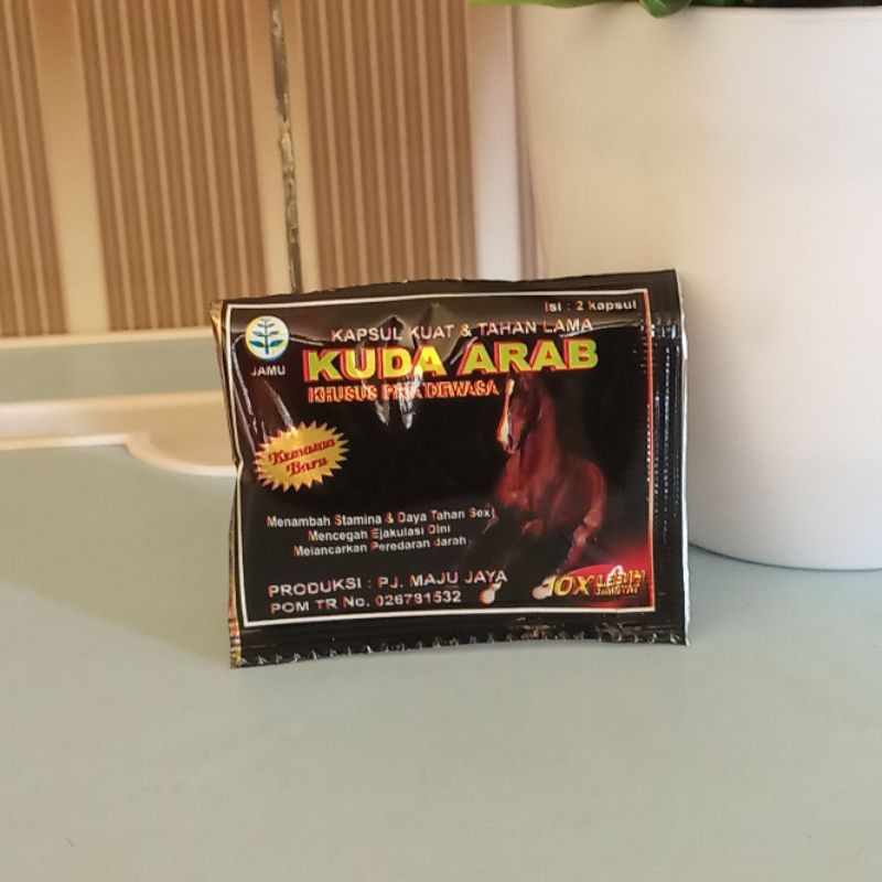 Jual KUDA ARAB Obat Kuat Obat Tahan Lama Bikin Hyper (1Sachet isi 2Kspsul) | Shopee Indonesia