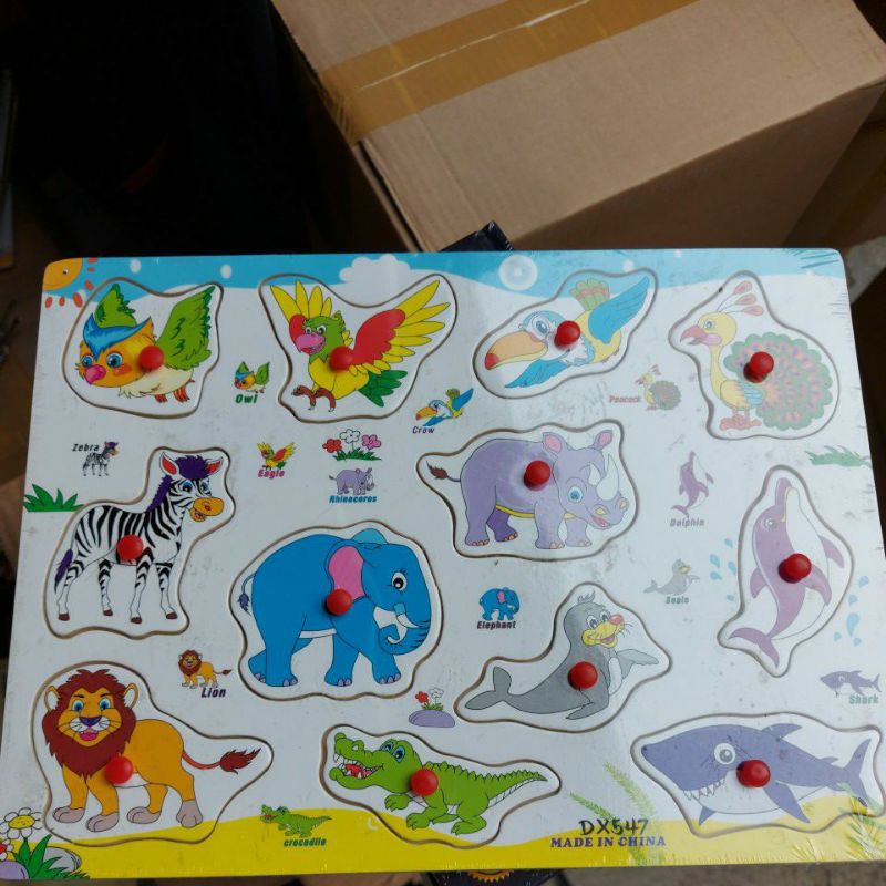 Jual Puzzle kayu hewan laut binatang buah harga satuan | Shopee Indonesia