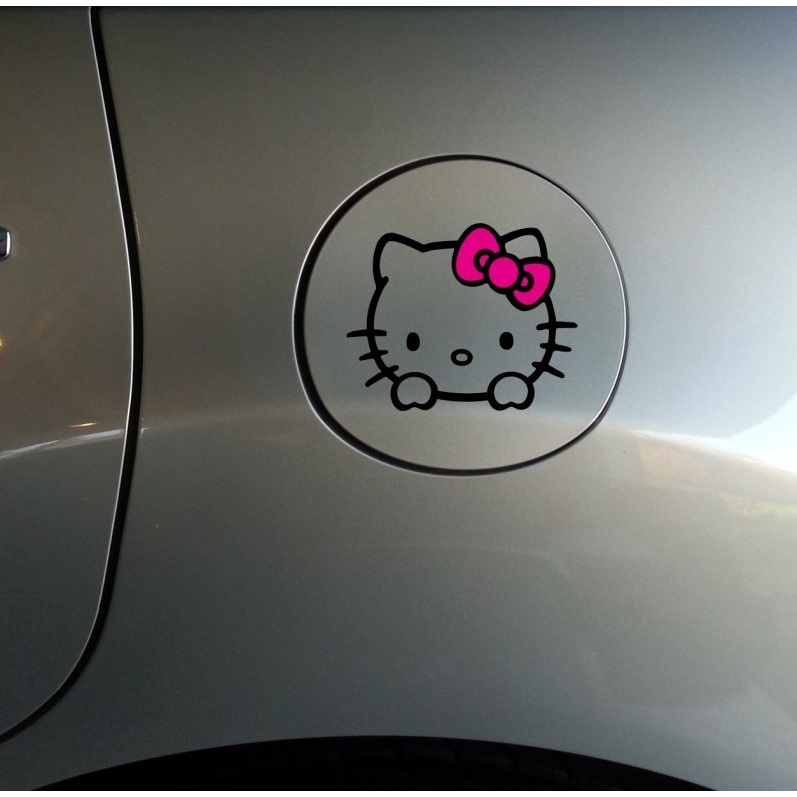 Jual BLIGHOO - CUTTING STICKER TANGKI MOBIL HELLO KITTY PITA WARNA CUTE ...