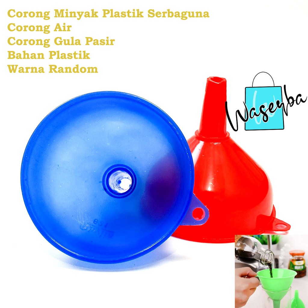 Jual Corong Minyak Plastik Serbaguna - Corong Air / Corong Gula Pasir ...