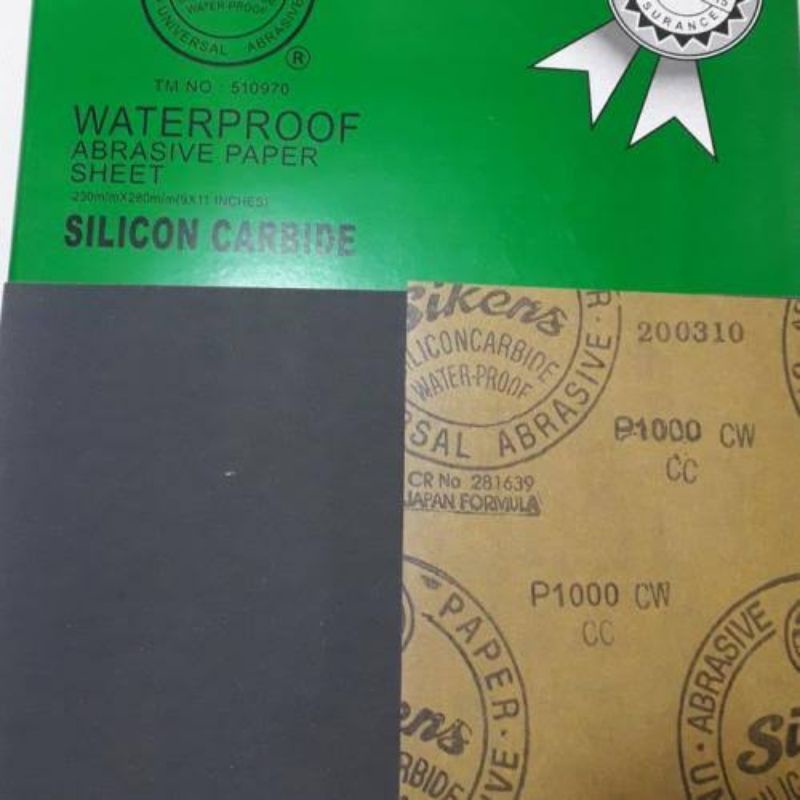 Jual AMPLAS SIKENS LEMBARAN GRIT 1000 | Shopee Indonesia