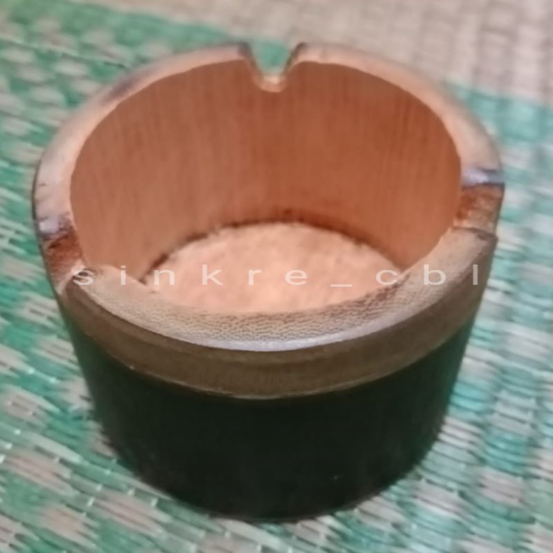Jual Asbak bambu hitam / wadah abu rokok bambu hitam | Shopee Indonesia