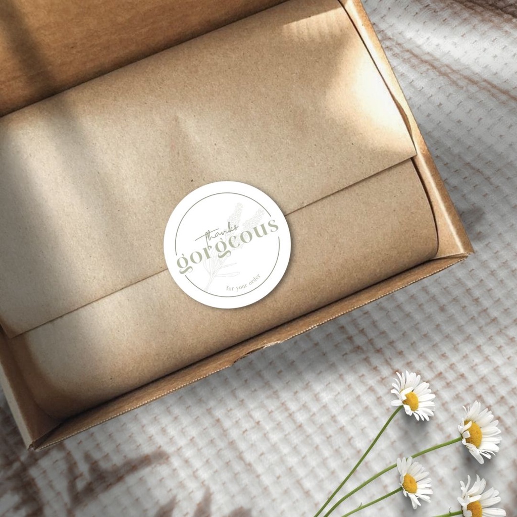 Jual [80 PCS] STICKER BULAT STICKER LOGO STICKER OLSHOP STICKER LABEL ...