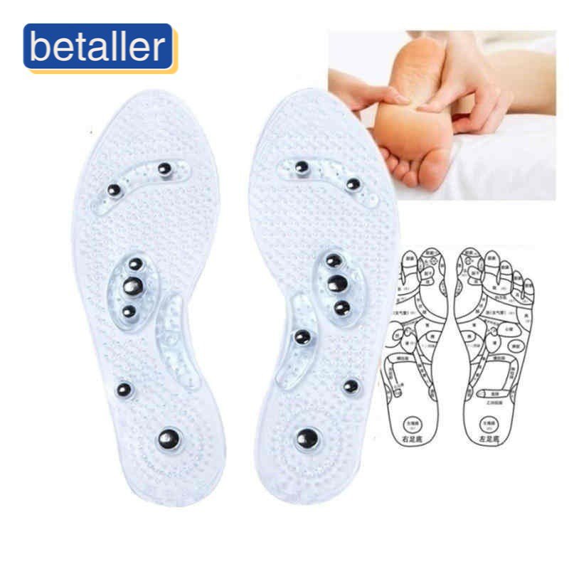 Jual Massage Insoles Unisex Magnetic Foot Acupressure Shoe Pads Therapy