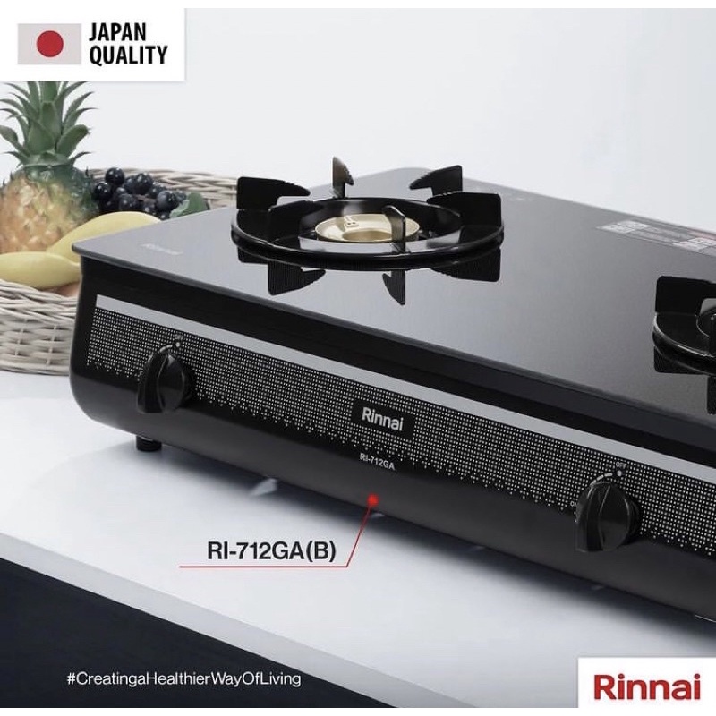 Jual Kompor Rinnai RI-712 GA / Rinnai Kompor Gas 2 Tungku RI 712GA (B ...