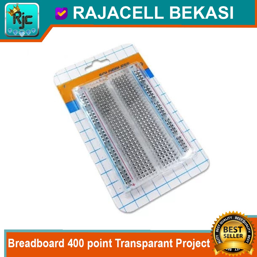 Jual Breadboard 400 point Transparant Project Proto Bread Board Protoboard | Shopee Indonesia