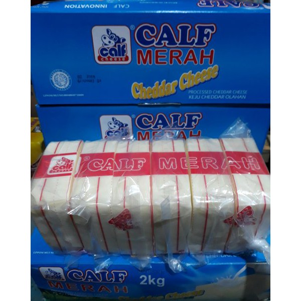 Jual 250gr Keju Calf Merah - Keju Potong - Keju Parut - Keju Cheddar ...