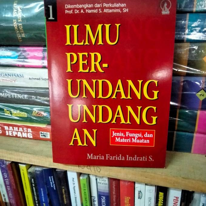 Jual BUKU ILMU PERUNDANG UNDANGAN Jilid 1 by Maria Farida HEMAT ...