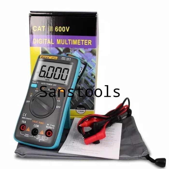 Jual Digital multimeter ZT101 multitester avometer ZT 101 model Fluke ...