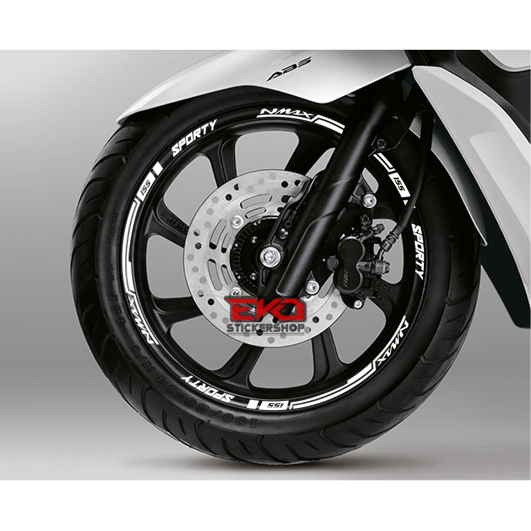 Jual Sticker Velg Nmax Warna Putih S4 | Shopee Indonesia