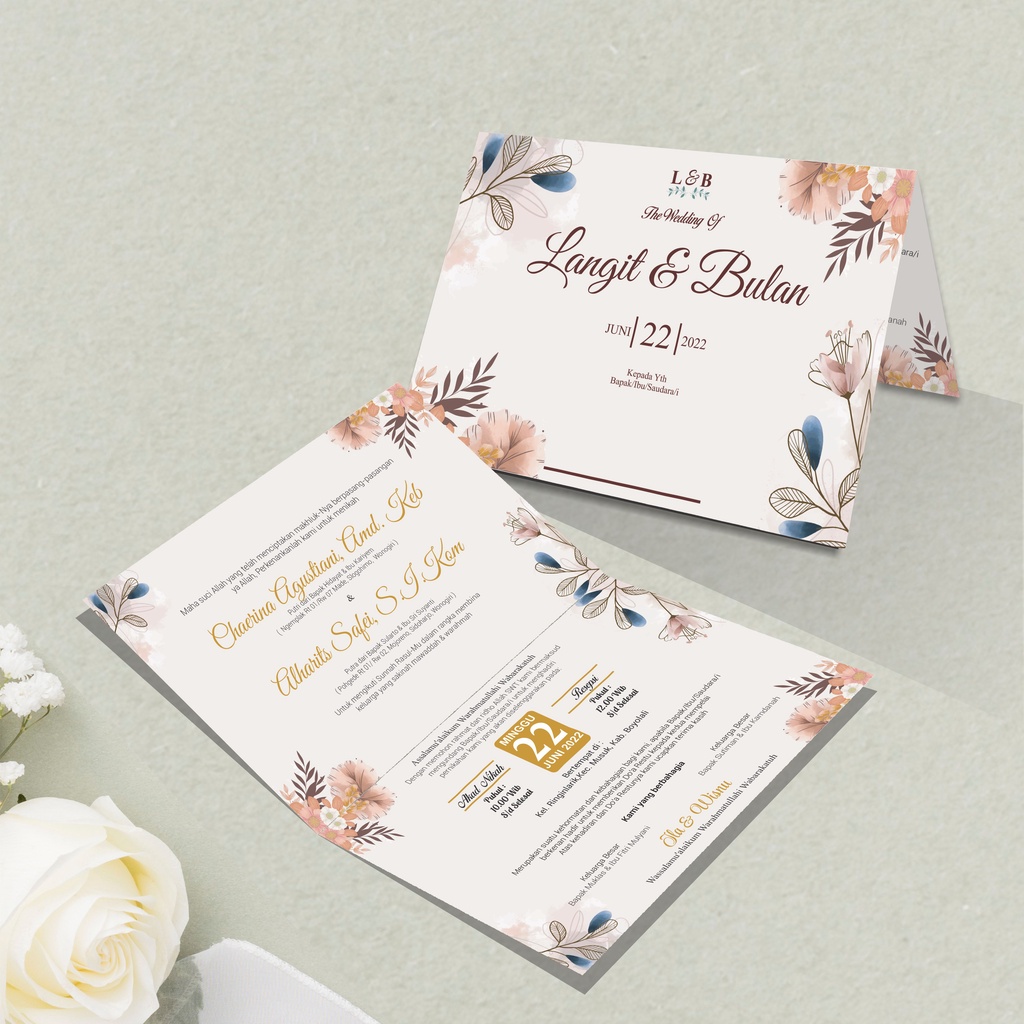 Jual Undangan Pernikahan Aesthetic, Rustic, Murah, ELegan, Mewah ...