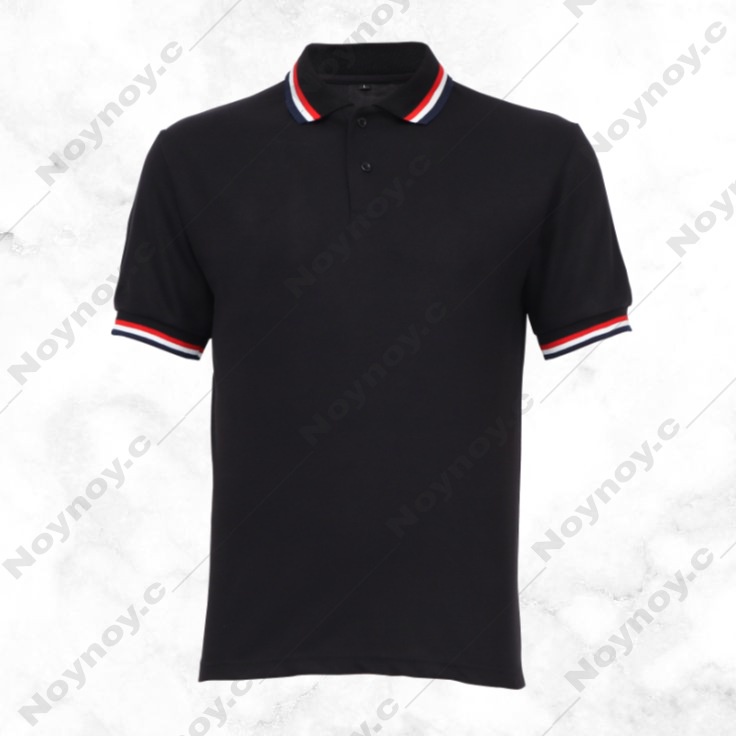 Jual T-Shirt Wangki polos kaos kerah 3 list atasan pria lengan pendek 2 ...