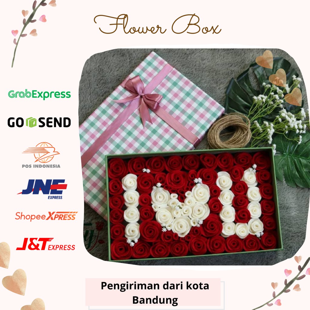 Jual FLOWER BOX (hadiah wisuda/Ulang tahun/Anniversary/Lamaran ...