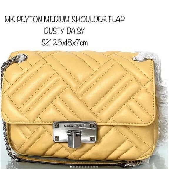 Jual Tas MK Peyton medium shoulder flap dusty daisy sz 23x18x7cm | Shopee Indonesia