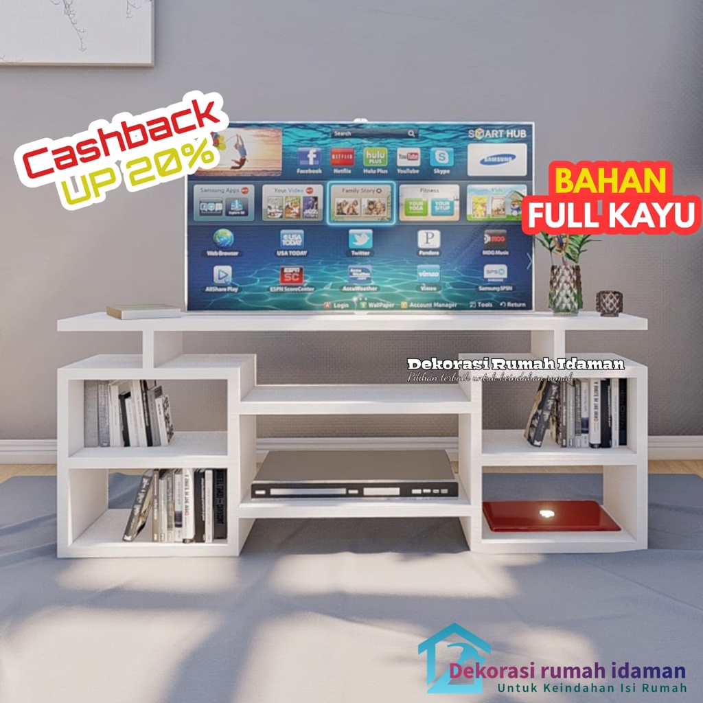 Jual PP04 Meja Tv Minimalis Murah Modern Bahan Kayu Rak Konsol Cocok ...