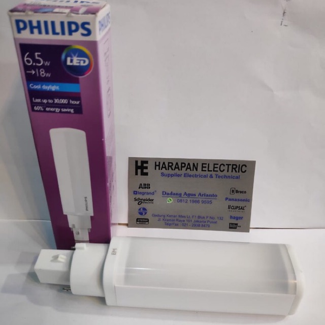 Jual LAMPU PLC LED 6,5 watt 865 PHILIPS / PLC 2 pin 865 ( putih ...