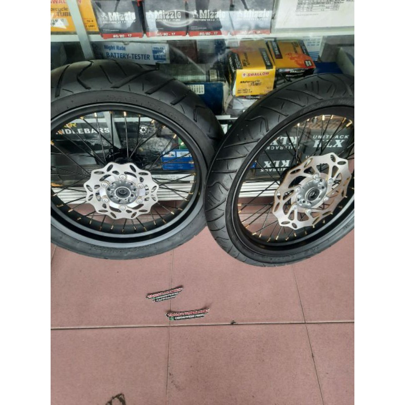 Jual Ban SUPERMOTO klx pnp Dtracker Roda SUMO KLX 150 Roda Supermoto ...